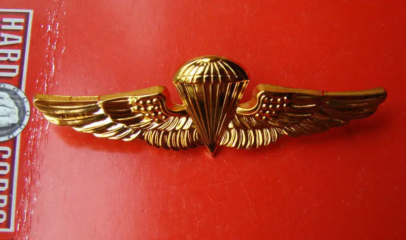 Us U.s. Navy Parachute Parachutist Landings Wings Metal Badge ...