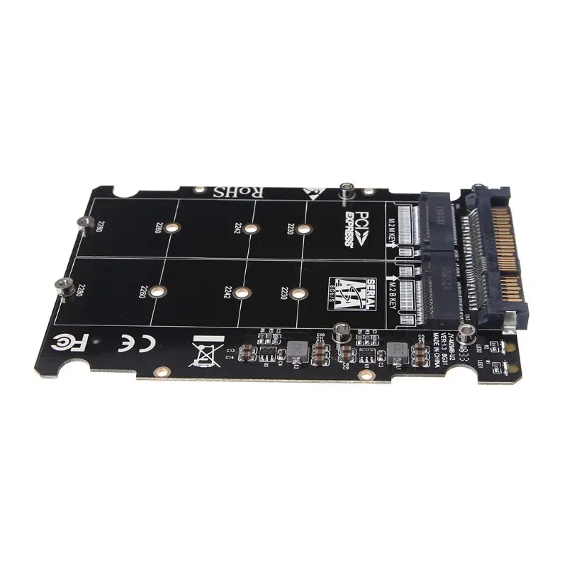 2 in 1 M.2 NVMe SATA-Bus NGFF SSD to PCI-e U.2 SFF-8639 Adapter PCIe M2 ...