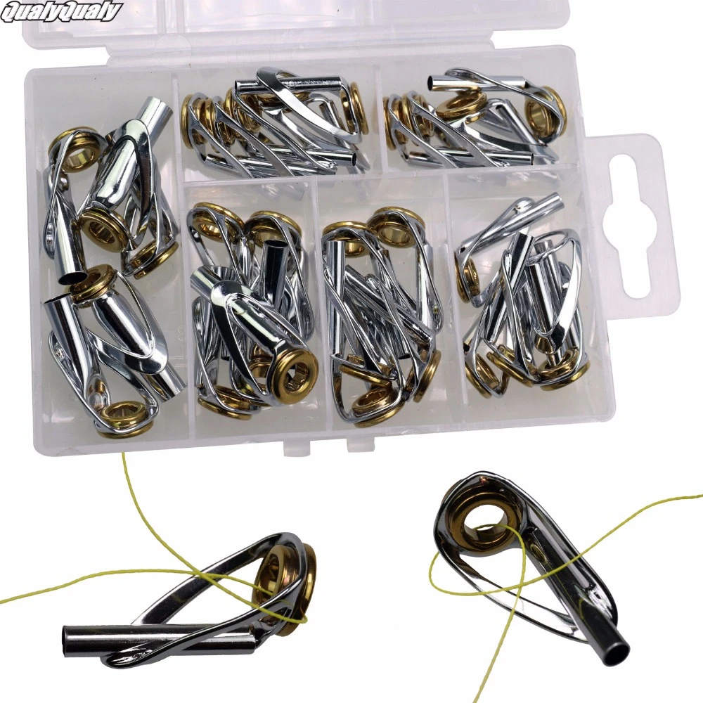 30 Pcs Fishing Rod Guides Tip Tops Replacement Repair Kit 3.0mm-5.5mm ...