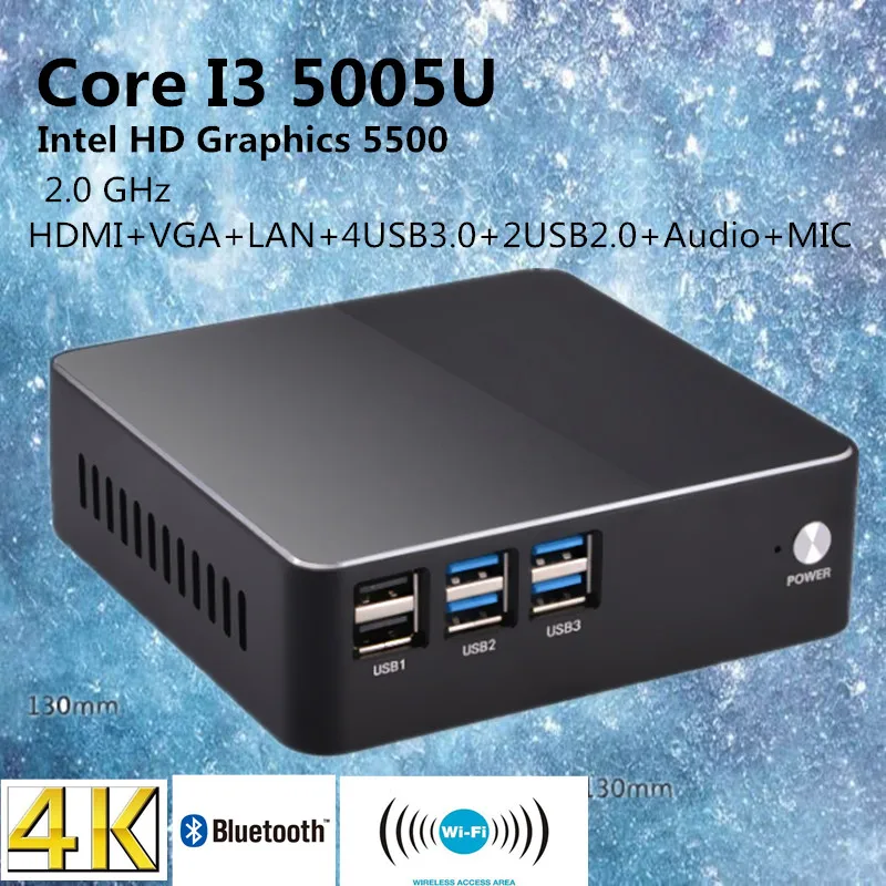 EGlobal Intel Core I3 5005u broadwell Mini PC Linux micro ordenador ...
