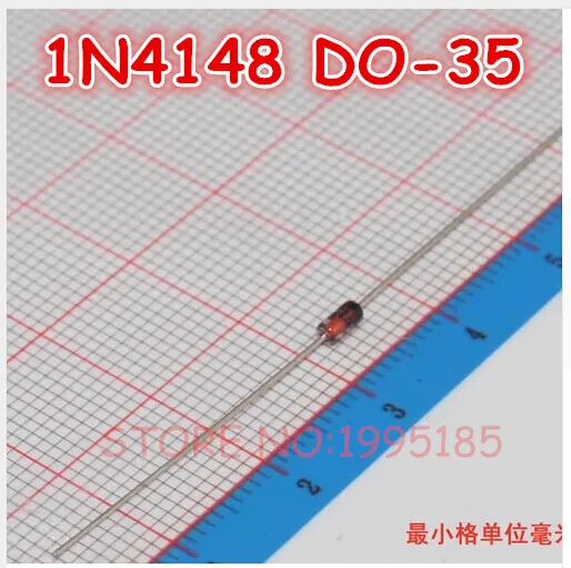 100pcs Lot Do 35 1n4148 In4148 High Speed Switching Diodes In Light