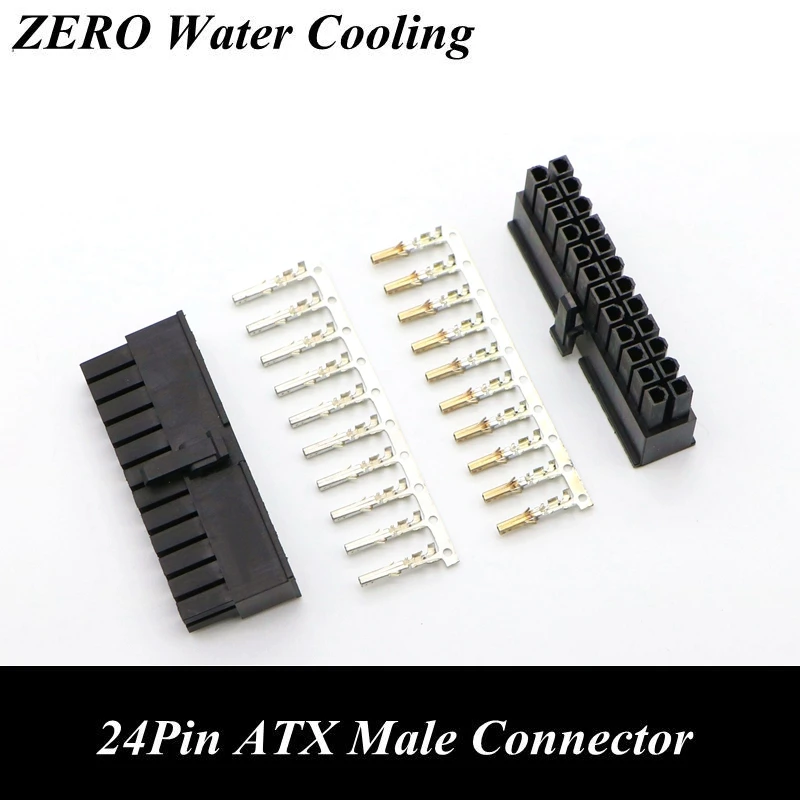 4.2mm 5557 CPU 24Pin ATX Male Connector with 25pcs Terminal pins for PC ...