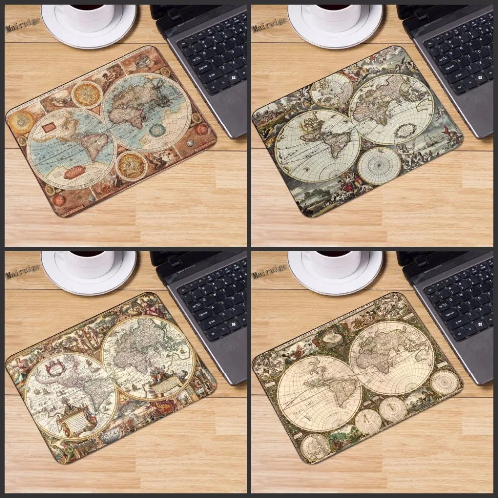 Mairuige Fashion Old World Map Table Mouse Pad New Large Pad To Mouse ...