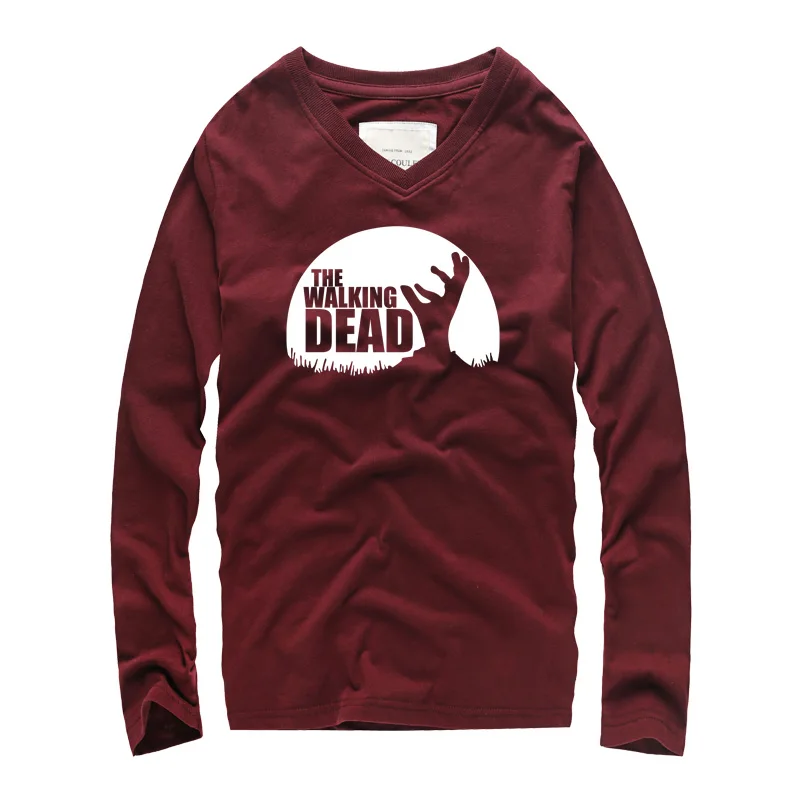 New Autumn Style Men T Shirt The Walking Dead Printed Camisetas Tshirts ...
