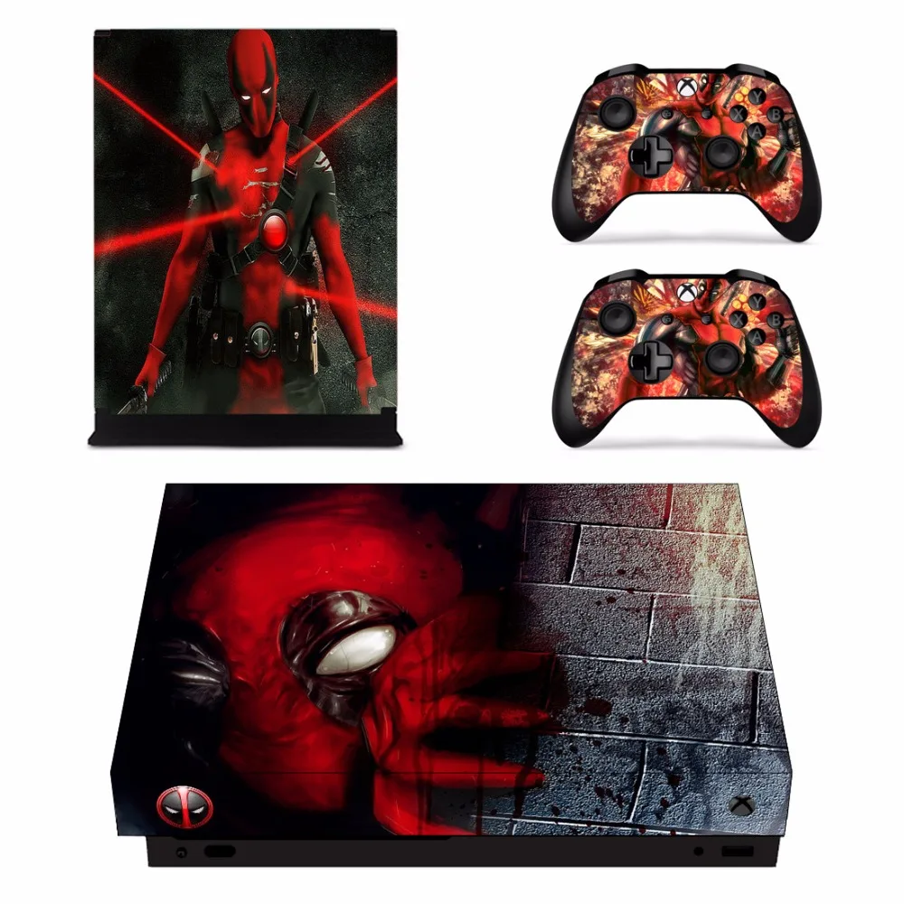 Deadpool 2 Skin Sticker For Microsoft Xbox One X Console and ...