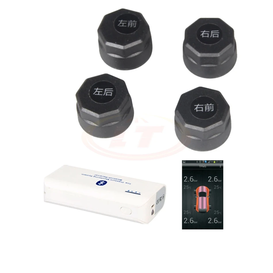 Wireless Bluetooth Chargeable TPMS Kit Bar Tire Pressure Monitoring ...
