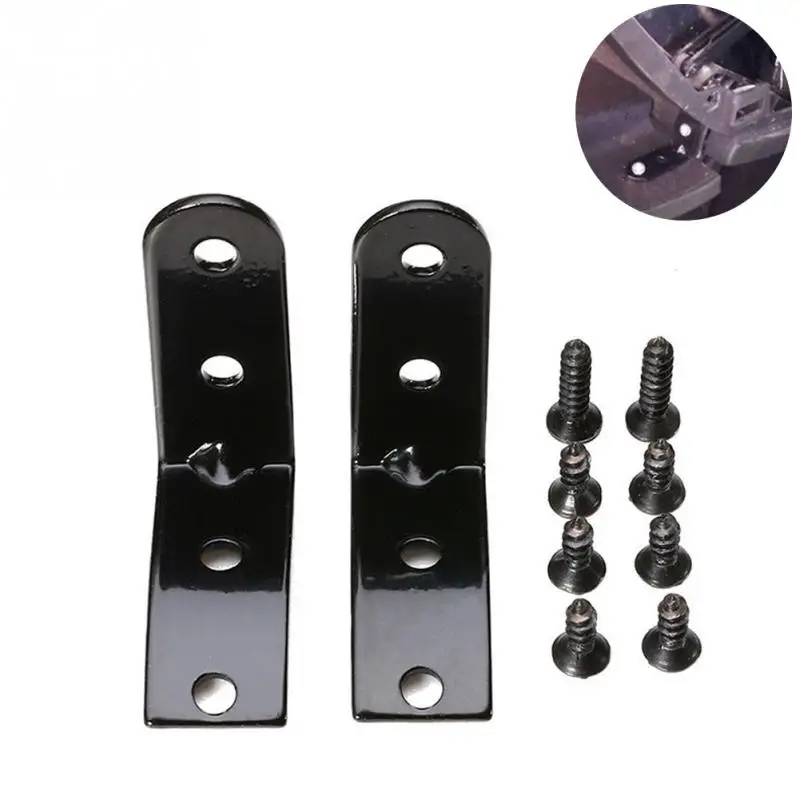 Glove Box Lid Hinge Snapped Repair Kit Hinge Brackets Screws Carbon