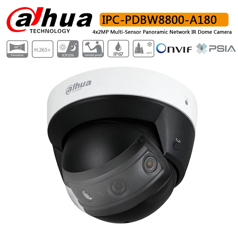 Dahua IPC PDBW8800 A180 2MP Multi Sensor Panoramic Network IR Dome ...