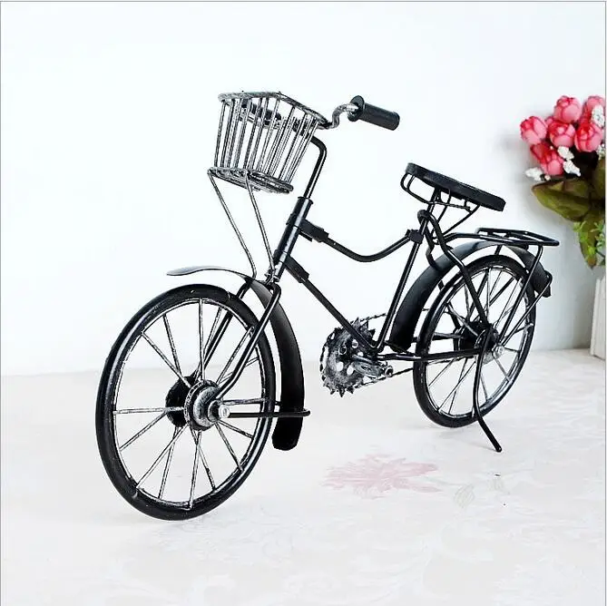 Large-Vintage-Metal-Bicycle-Ornaments-Desktop-Crafts-Bike-Figurines ...