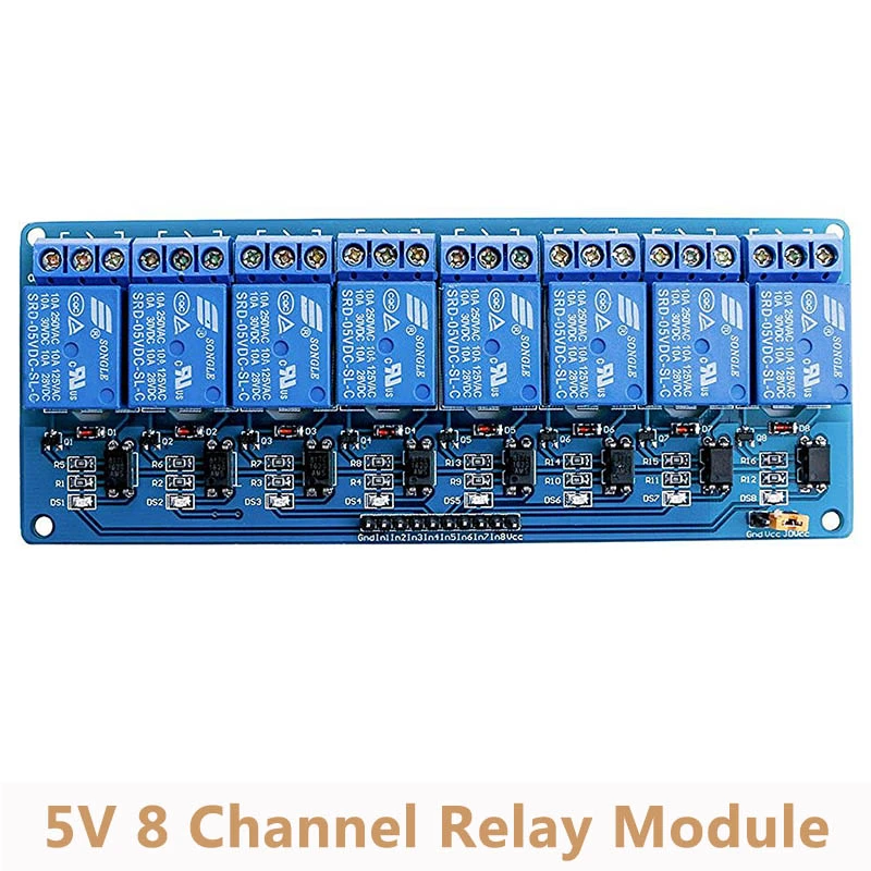 With Optocoupler 8 Channel Relay Module Relay Control Panel PLC 5V ...