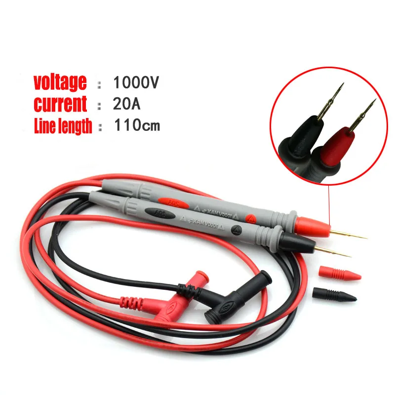 2 pair 4pcs /1000V 20A Universal probe 42 cooper wires Test Lead Wire ...