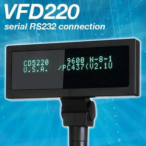 VFD220-customer-pole-display-for-POS-RS232-port-2-line-x-20-characters ...