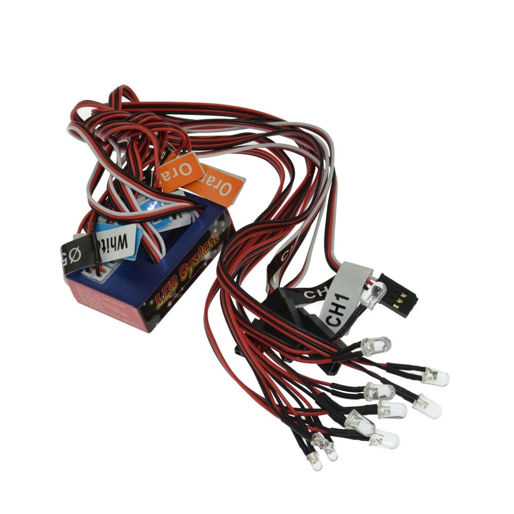 RC Car 12 led flashing light system CH2 CH3 For Tamiya Crawler Tractor ...