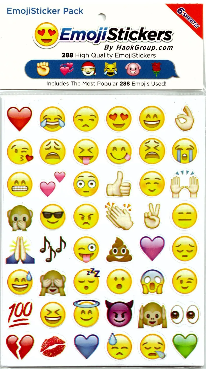 Купить E61-emoji стикер обновления по emoji наклейки 288 из самых ...