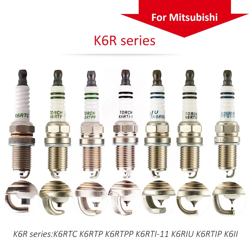 1 Piece TORCH Nickel Alloy Car Spark Plugs K6RTC for MITSUBISHI for ...