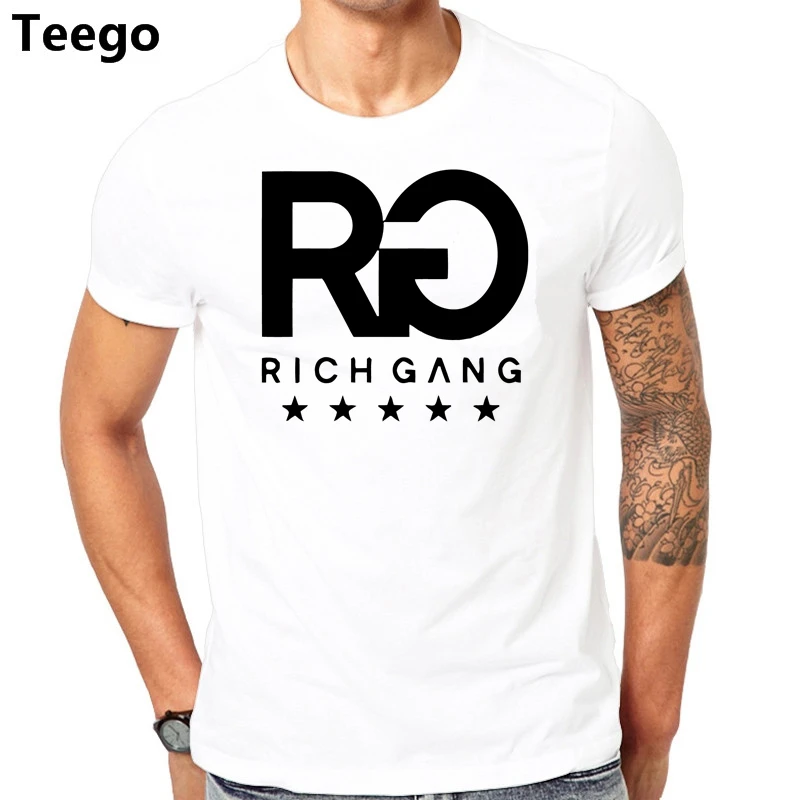 Rich Gang Stars Cotton T shirt brand Young Money Cash Lil Wayne Thug ...