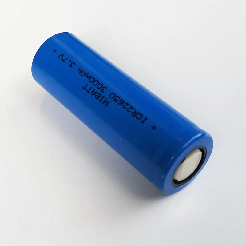 3.7V 22650 rechargeable lithium ion battery li-ion cell Flat top ...