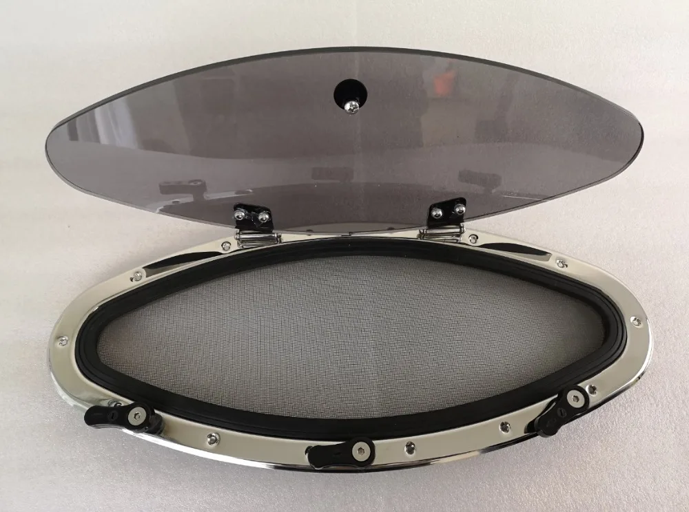 Vetus Boat Portholes Galamarine Oval Boat Porthole - Stainless Steel ...