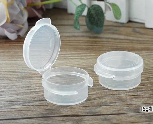 100pcs 5g Empty Cream Container With Button, Small Skin Care Cream Jar ...