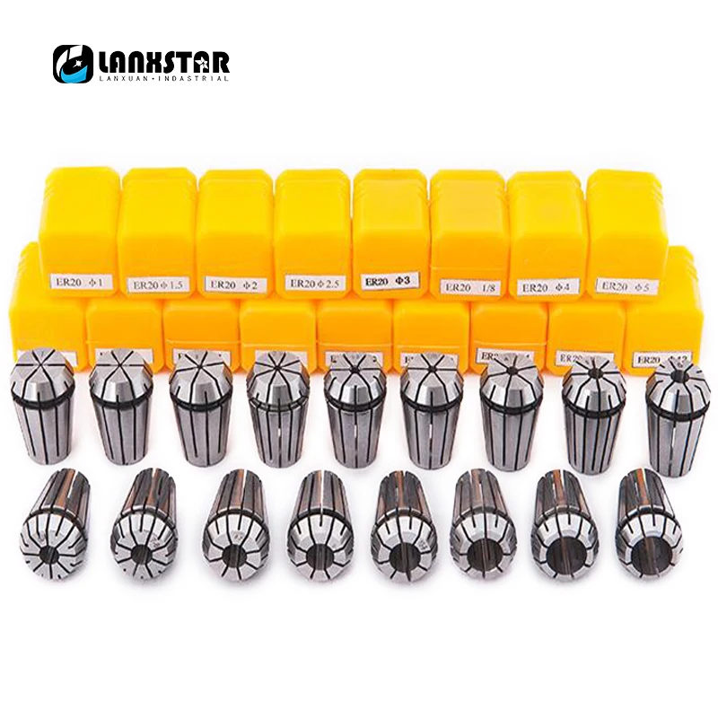 New Er20 Collet Set 13pc Er Series Chuck From 1mm To 13mm Range Beating ...