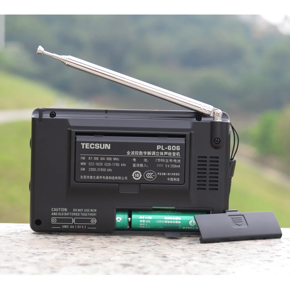 Купить tecsun пл-606 цифровой PLL портативный цифровой радио ФМ стерео ...