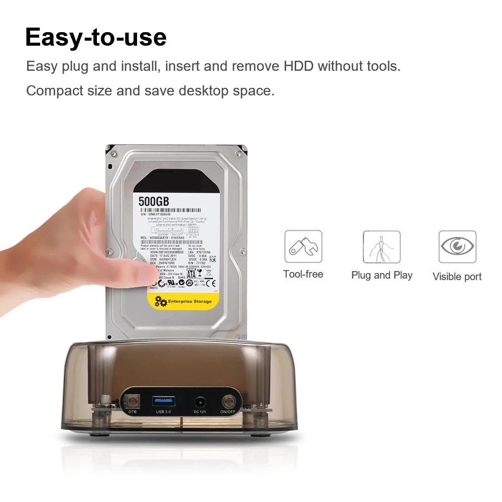 HDD Docking Station USB3.0 Hard Disk Drive Docking Station ...