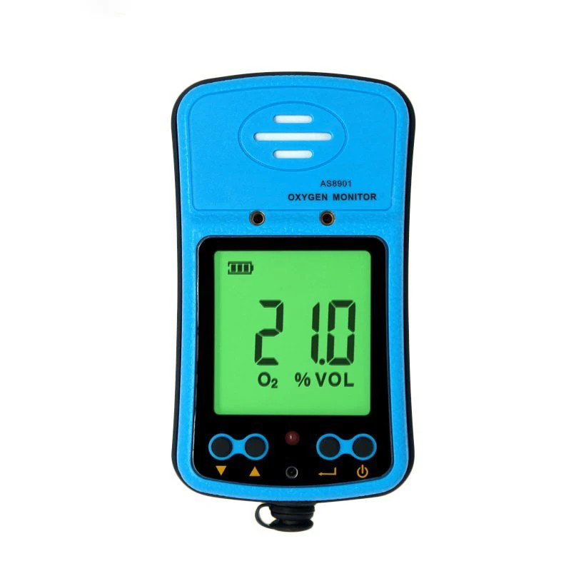 As8901 Portable Oxygen Measuring Instrument Oxygen Detector O2 Tester Concentration Detector Lcd