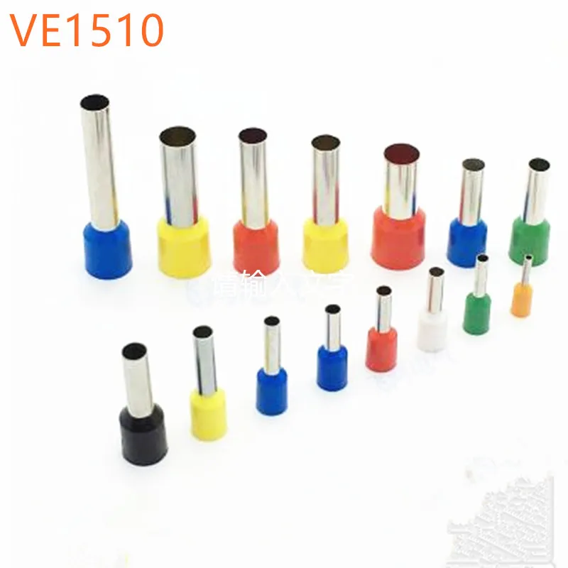 100pcs E1510 Ferrule Terminal Cord End Terminal 16 Awg 1 5mm Copper