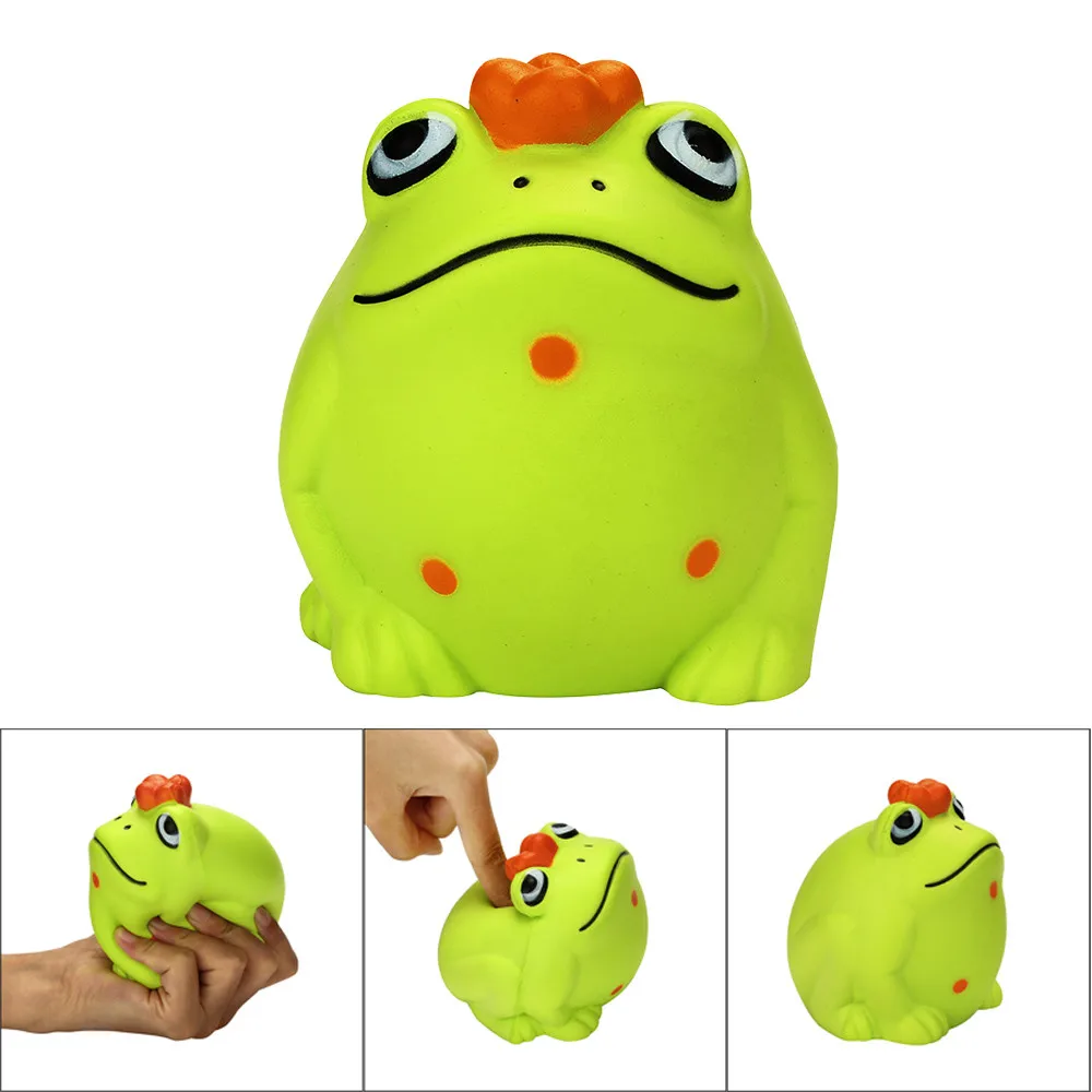 Soft Slow Rising Squishy Toys Funny Frog Jumbo Cartoon squishy animals ...