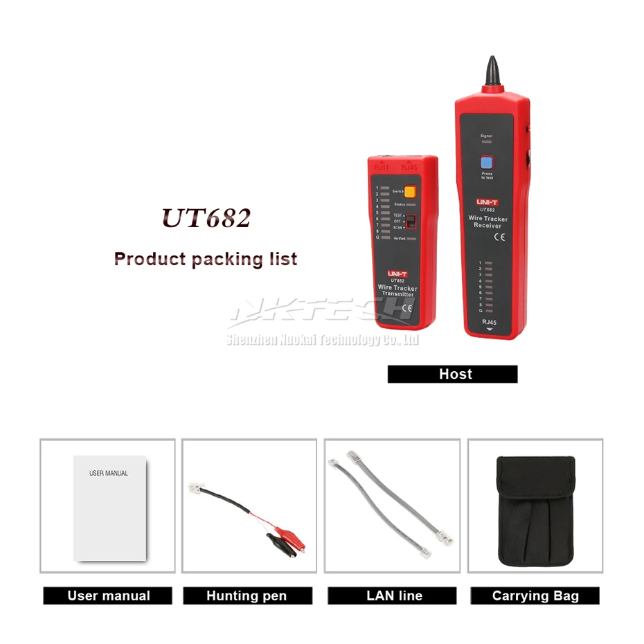 UNI-T провода трекер тестер UT682 UT682D цепи RJ11 RJ45 телефонные провода отслеживания линии ...