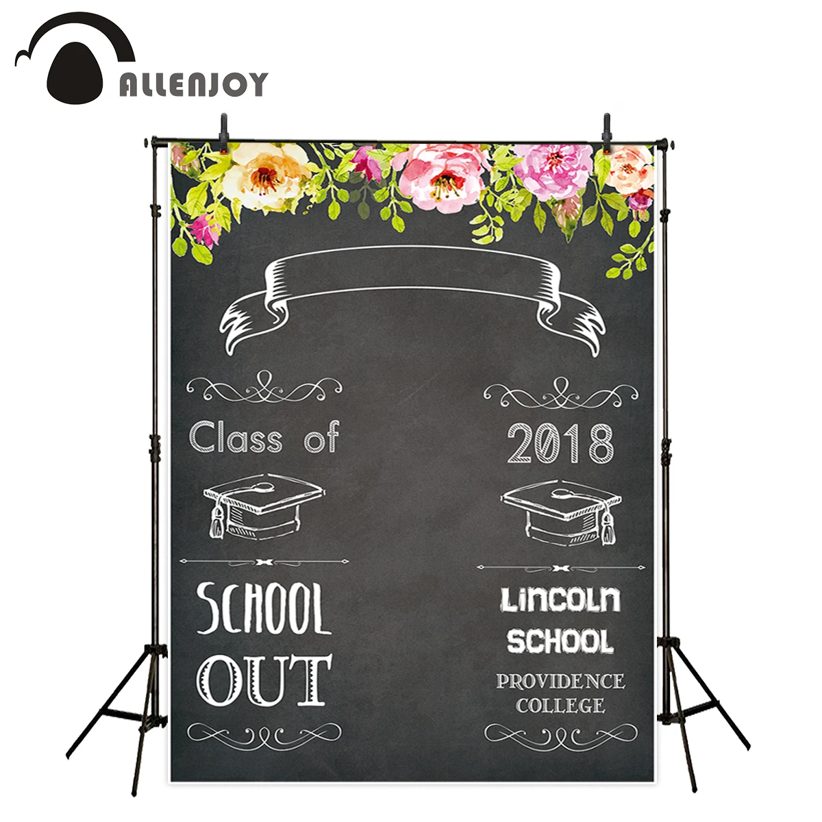 Allenjoy backdrop for photographic studio Blackboard Bachelor cap ...