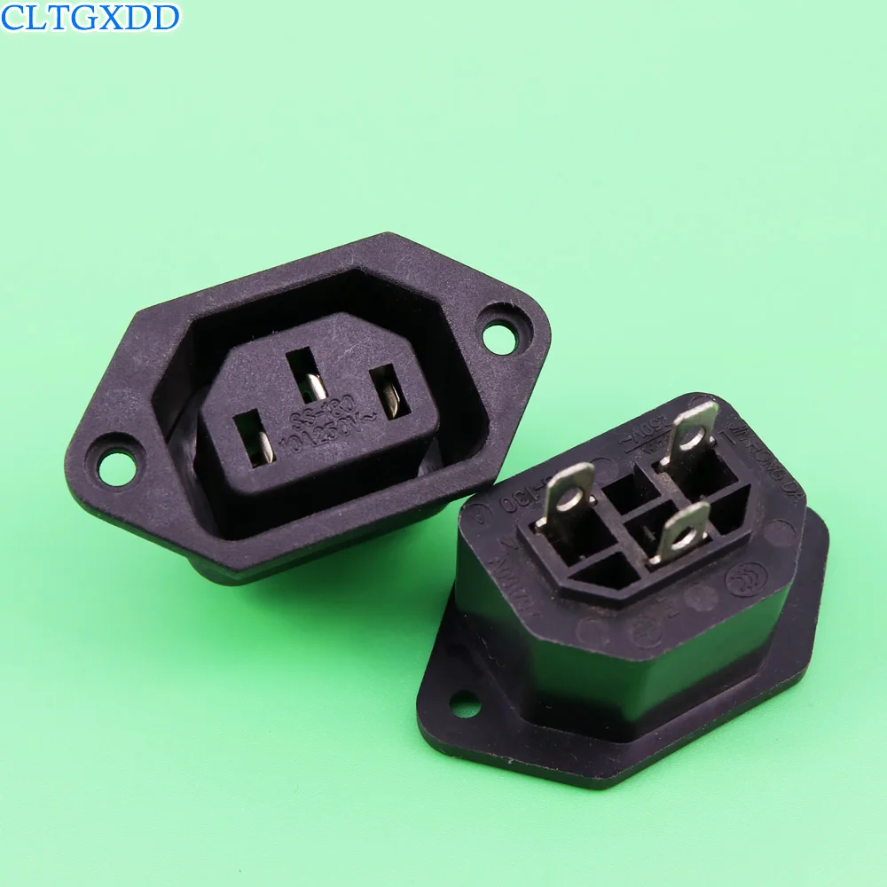Conector hembra cltgxdd IEC 320 de CA, receptáculo de conector AC 250V ...