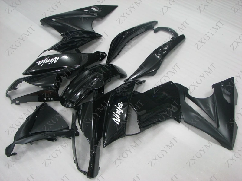 Kits de cuerpo completo NINJA 650R 2009 2011, carenados negros EX 650 ...