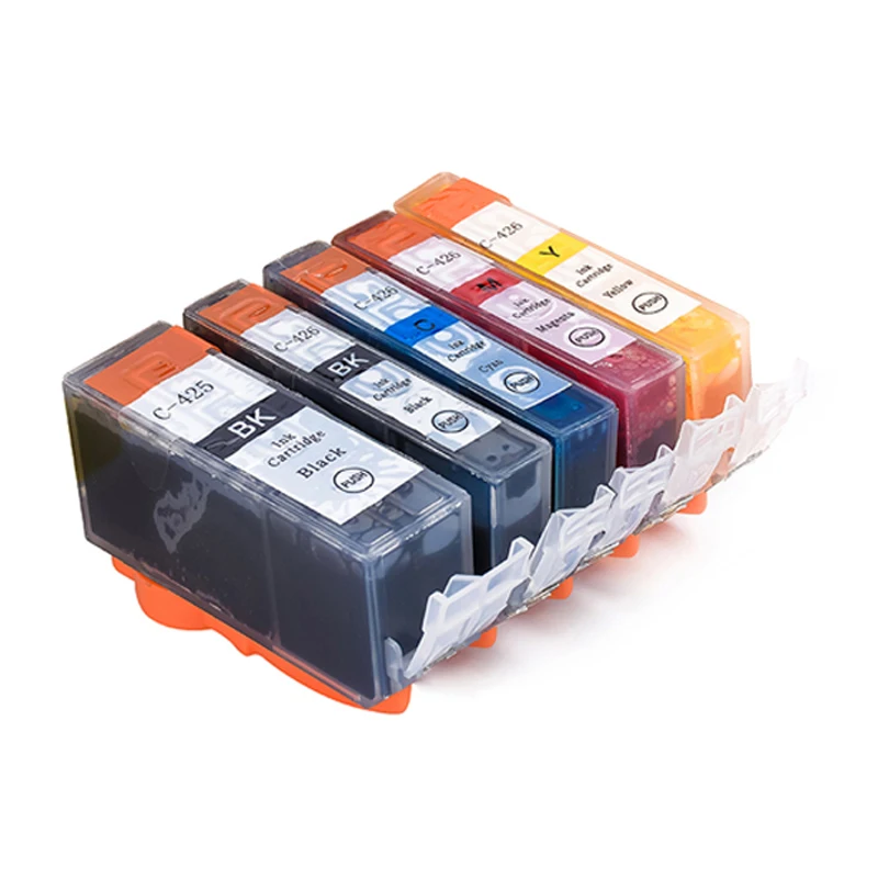 XIJIN 5 PCS Cartucho de tinta Compatível Para Canon PGI425 CLI426 PIXMA ...
