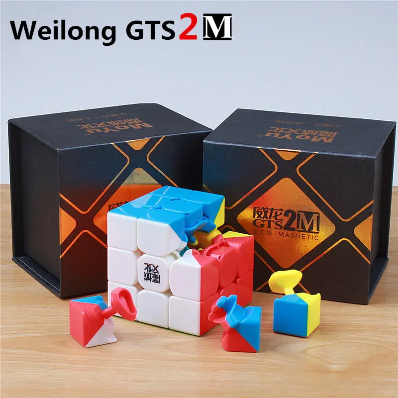 Moyu weilong gts v2 m magic speed cube profession cubo magico magnets ...