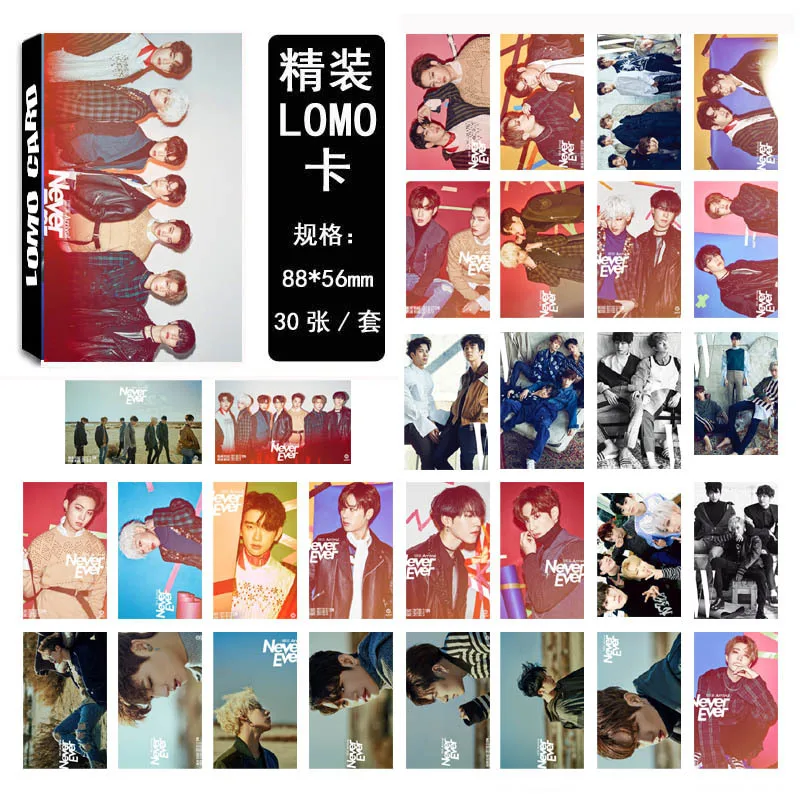 Buy GOT7 Never Ever Album Photo Cards (30Pcs/set) Online