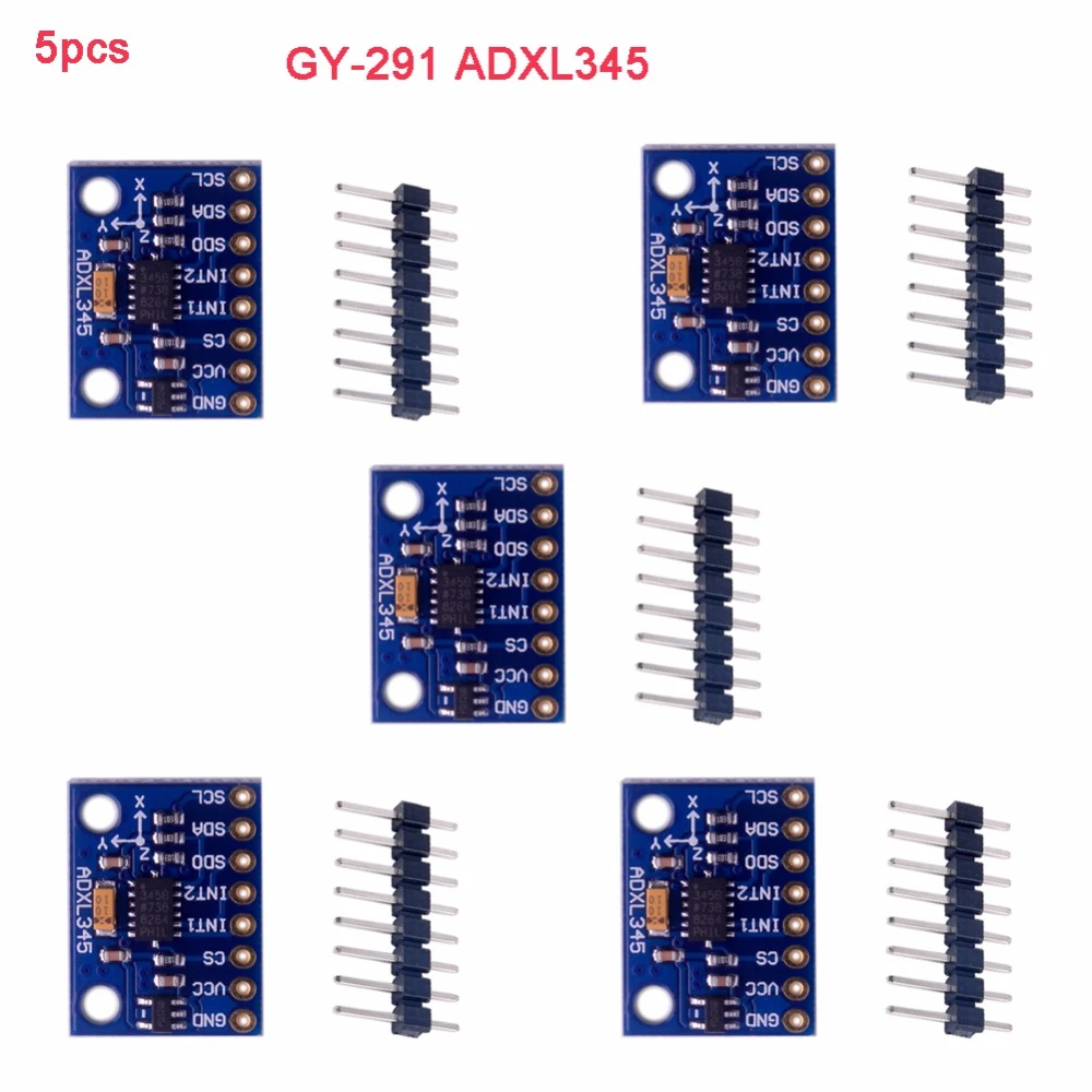 5PCS ADXL345 3-Axis Digital Acceleration of Gravity Tilt Module AVR ARM MCU Business ...