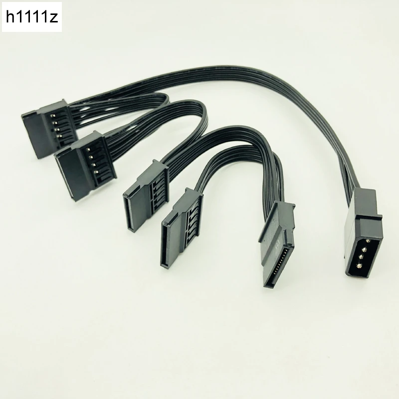H1111Z Molex 4pin IDE 1 to 5 SATA 15Pin Hard Drive Power Supply ...