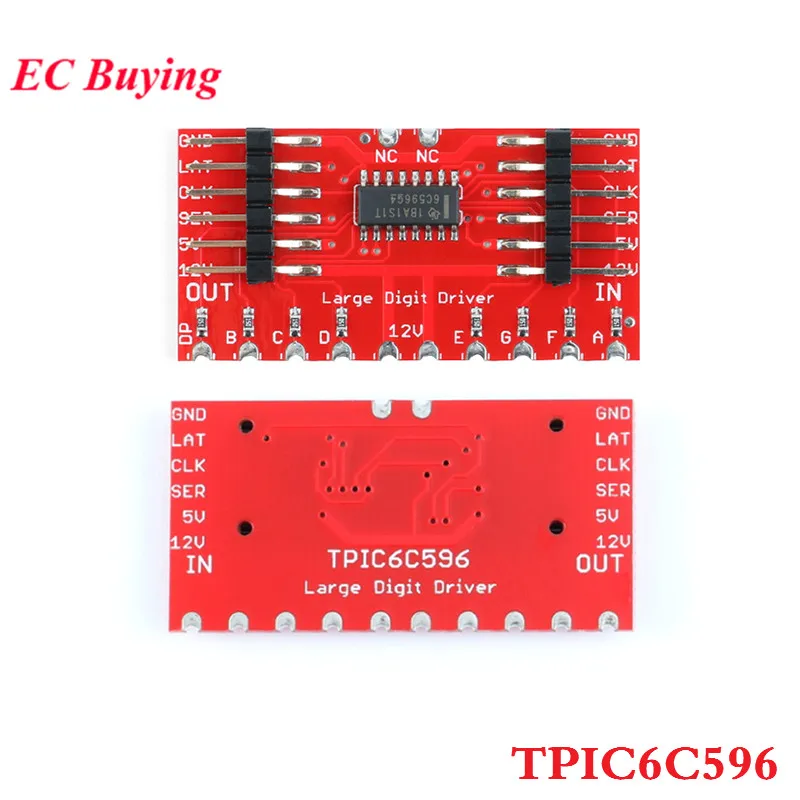 TPIC6C596 8-bit Shift Register 7-Segment Digital Tube Driver Displays ...