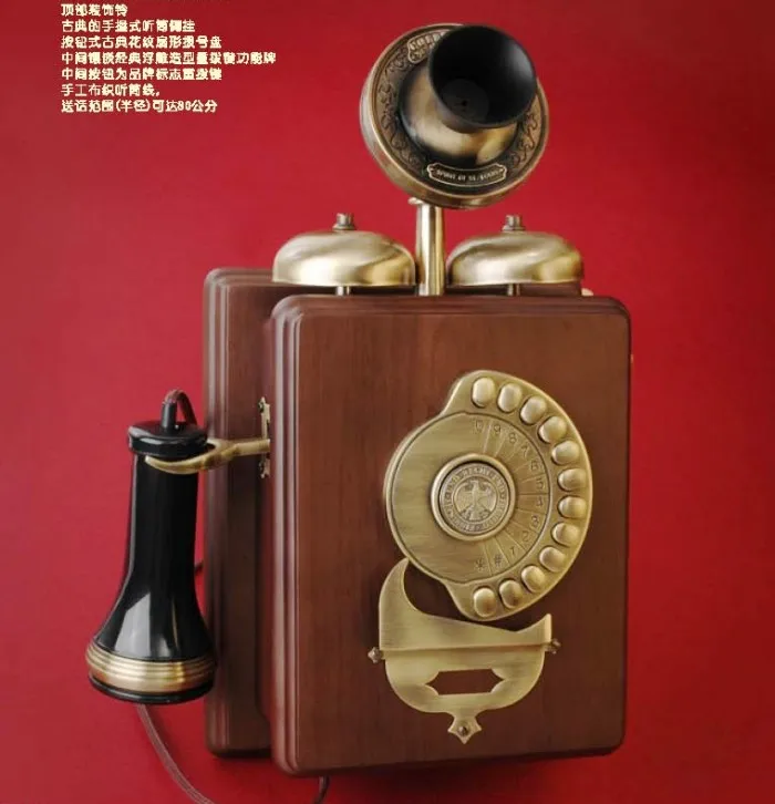 Genuine Wall Phone / Paramount 1909 antique telephones wall / metal ...