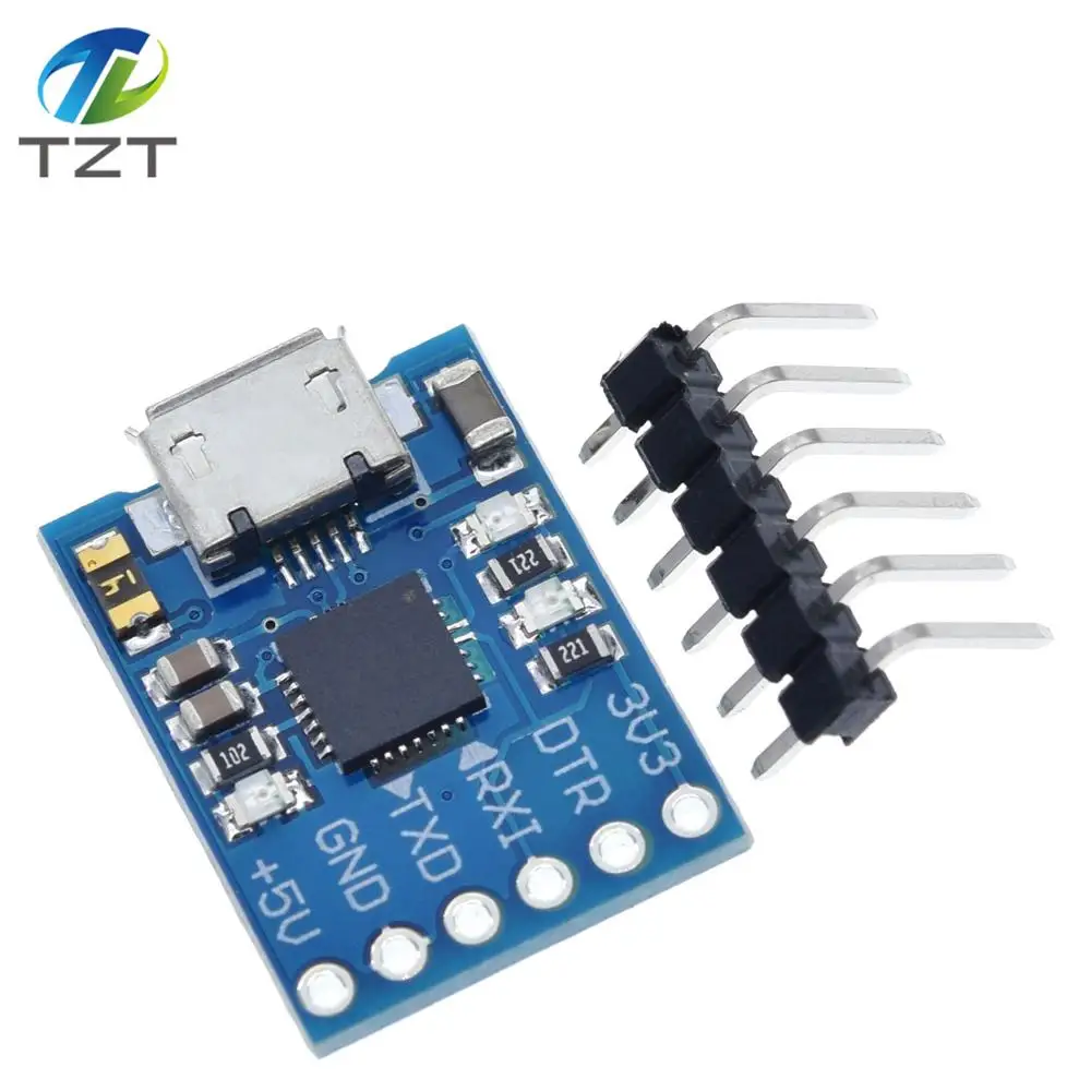 1pcs CJMCU CP2102 MICRO USB to UART TTL Module 6Pin Serial Converter ...