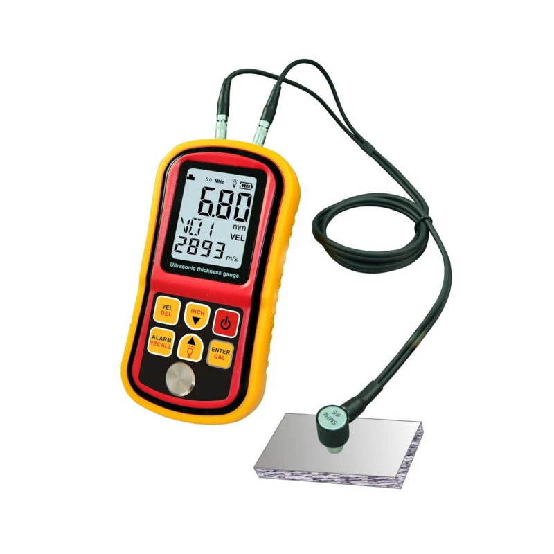 Digital Ultrasonic Thickness Gauge Steel Plate Plastic Thickness Meter ...