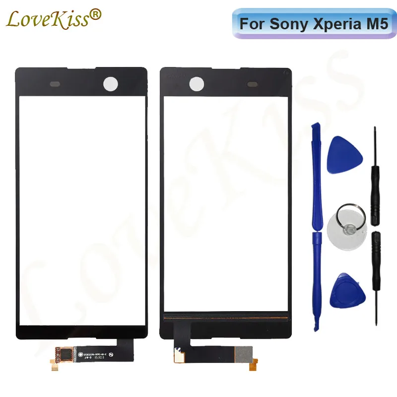 Panel frontal de pantalla táctil M5 de 5,0 pulgadas para Sony Xperia M5, E5603, E5606, E5653 ...