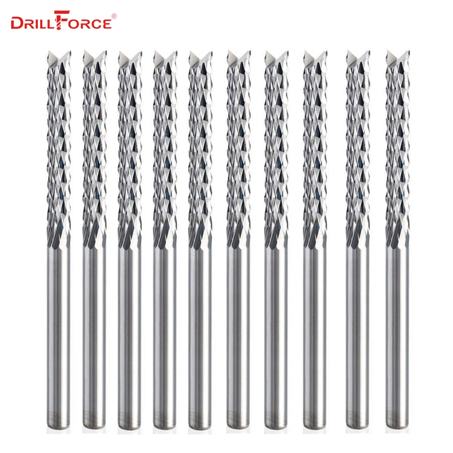 Drillforce Carbide Tungsten Corn Cutter Cutting Pcb Milling Bits End ...