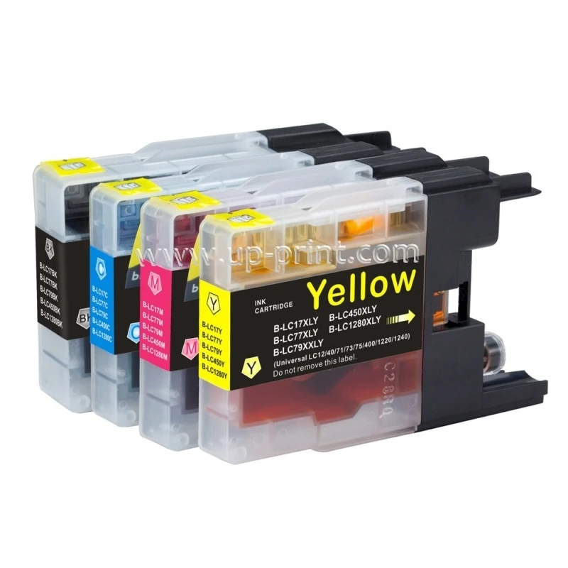 10 pacotes lc75 visual com tinta para brother tamanhos LC 75 lc79 lc400 ...