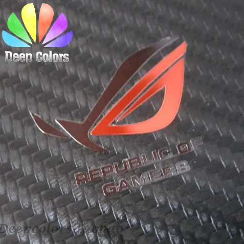 For for asus for for ASUS rog metal stickers the mark logo red a11 ...