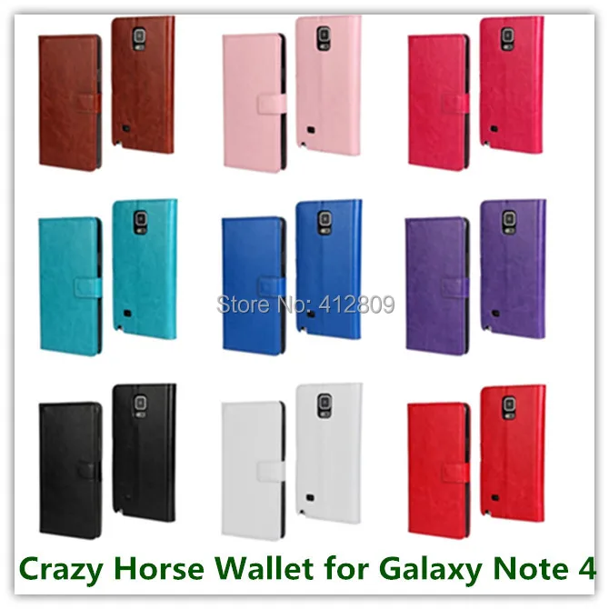 1PCS Elegant Brown Crazy Horse Leather Folding Wallet Pouch Style Back ...