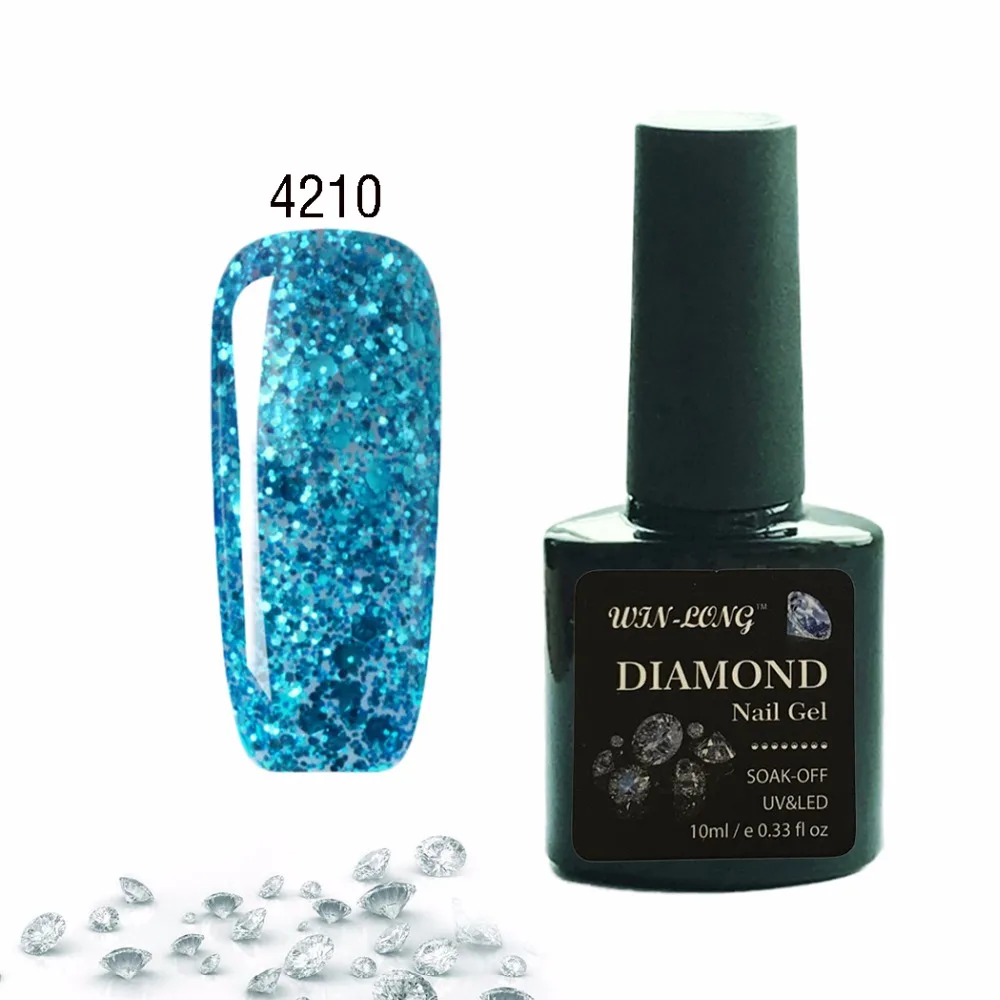 Blue Sky 10ml Glitter Colors Starry Gel Nail Polish Diamond Gel Lacquer