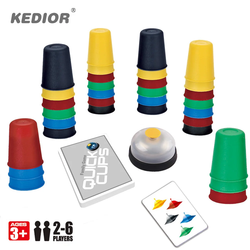 Aliexpress.com : Buy 2 6 Players Speed Cups Fast Reaction Stacking Game ...