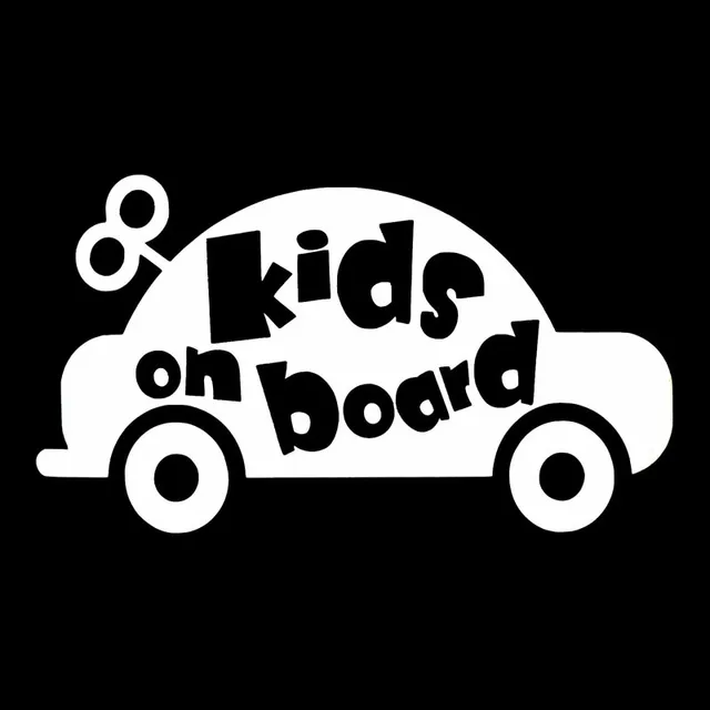 Car-Styling Funny Sticker BABY KIDS ON BOARD Car Bumper Stickers Decals ...